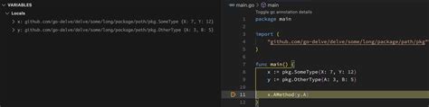 Dap Strip Package Paths From Variable Types Issue 3516 Go Delve