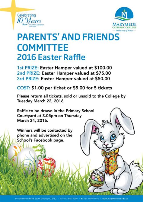 Easter Basket Raffle Flyer At Michael Sizemore Blog