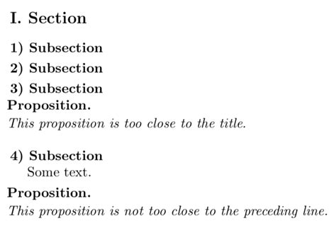 Spacing How To Increase The Space Between A Sectionsubsection Title