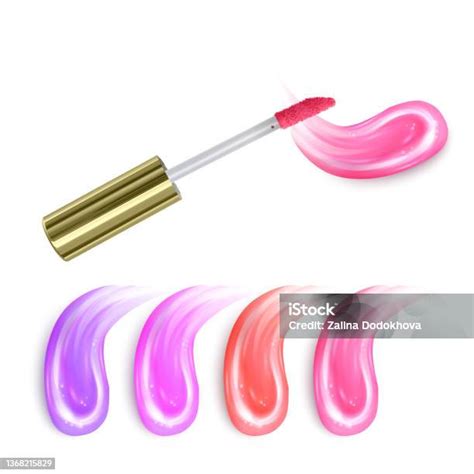 오일 또는 아크릴 얼룩 메이크업 유체 립스틱 스와치 벡터 일러스트 0명에 대한 스톡 벡터 아트 및 기타 이미지 0명 3차원 형태 다중 색상 Istock