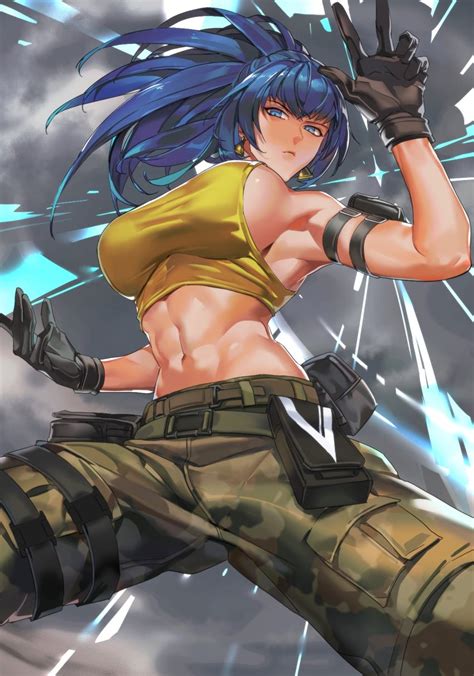 Leona Heidern The King Of Fighters And More Drawn By Tomcat Li Danbooru