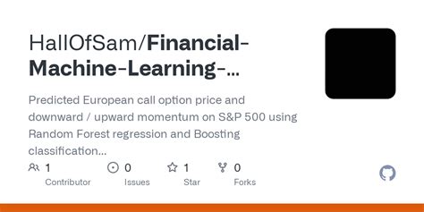Github Hallofsam Financial Machine Learning Model Development Python Predicted European Call