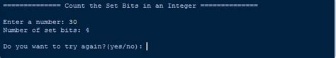 How To Count The Set Bits In An Integer In Python Sourcecodester