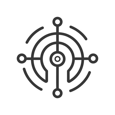 Premium Vector Minimalist Iot Line Art Icon Logo Symbol