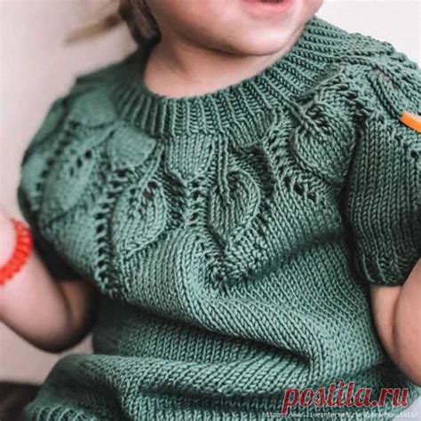 Круглая кокетка спицами Вязаночки Постила