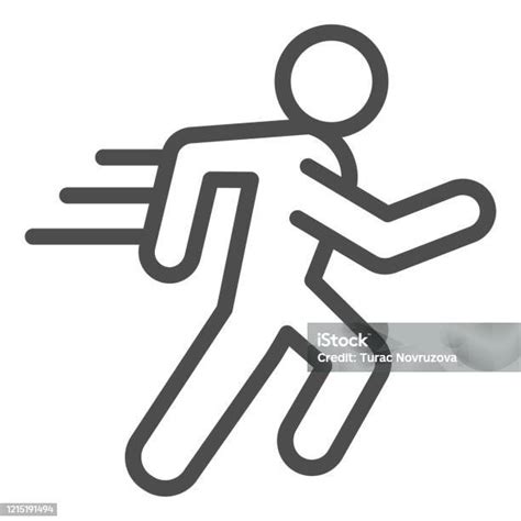 러너 선 및 솔리드 아이콘입니다 속도 모션 기호와 함께 실행 스포츠맨 흰색 배경에 윤곽 스타일 그림 모바일 컨셉과 웹 디자인에 대한 건강한 라이프 스타일 또는 스포츠 기호