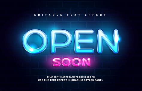 Neon Light Editable Text Effect Template 7697208 Vector Art At Vecteezy