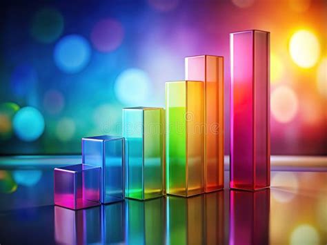 Dynamic 3d Bar Chart Visualization Colorful Data Trends For Business Presentations And Reports