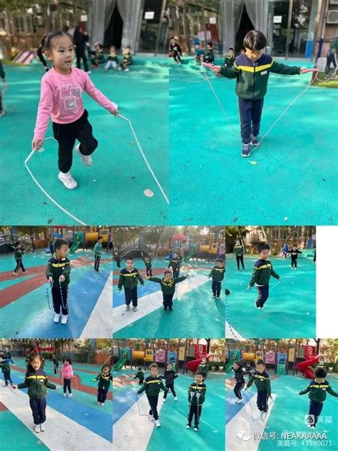 绳彩飞扬跃动精彩新启蒙幼儿园大班跳绳活动 新启蒙幼儿园