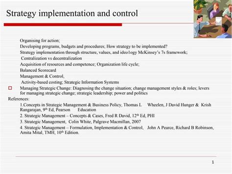 Strategy Implementation And Control 2 Ppt