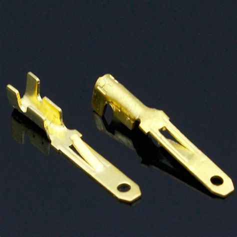 50PCS Crimp Terminal Female Male Spade Connector Naked Terminals