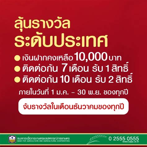 เงินฝากออมทรัพย์ทวีโชค ธกส ลุ้นชิงรางวัลระดับจังหวัด ประเทศง่ายๆ เช็คเลย