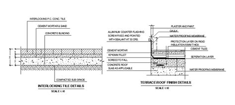 Interlocking Tile Detail Drawing Presented In This Autocad File