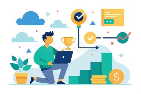 A Person Uses A Laptop To Analyze Growth Metrics And Success Indicators