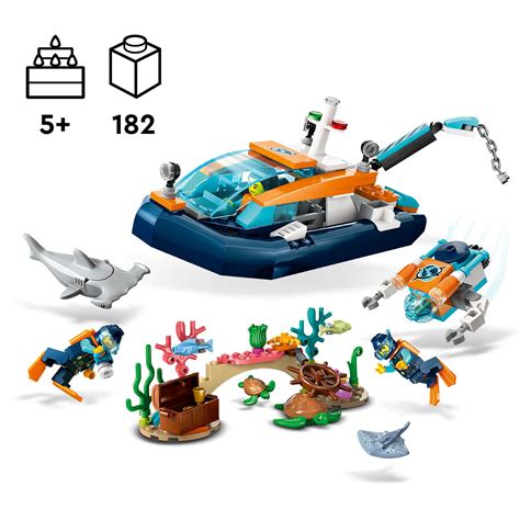 Конструктор LEGO City Исследовательская подлодка 182 деталей (60377 ...
