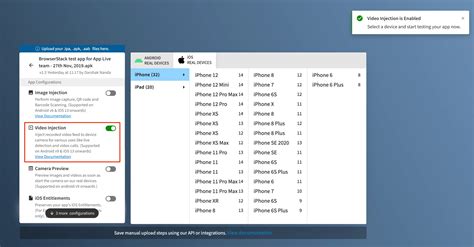 Upload Videos To Browserstack Real Devices Using App Live Browserstack Docs
