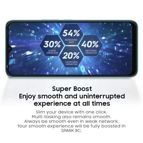 Online Delivery Tecno Spark 8C Cellphone Octa Core Processor 13MP AI Dual Rear Camera 90Hz