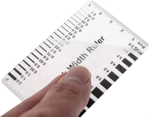 Concrete Crack Width Ruler Crack Ruler Range 0004 0100 Inches 010 250 Mm 3380 Picclick Au