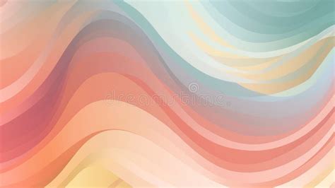 An Abstract Colorful Wave Pattern With Smooth Wavy Line Digital Art Aig35 Stock Illustration