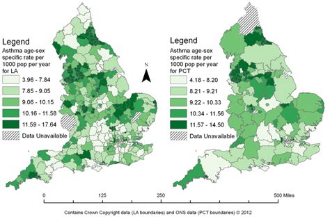 Asthma Age Sex Specific Rate Maps For La Left And Pct Right Download Scientific Diagram