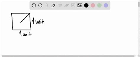 SOLVED If The Sides Of A Square Measure 1 Unit Then Find The Length Of The Diagonal