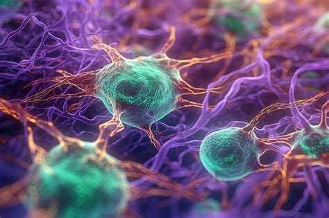 Premium Ai Image Science And Medicine Abstraction With Neurons Transmitting Synapse Signal