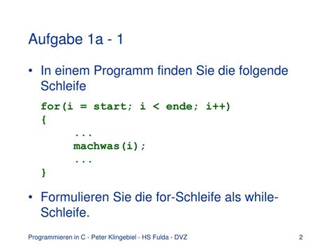 PPT Informatik II Grundlagen Der Programmierung Programmieren In C Probeklausur PowerPoint
