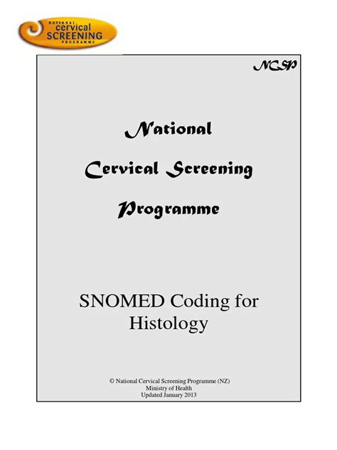 Snomed Coding For Histology Updated Jan 2013 Pdf Adenocarcinoma