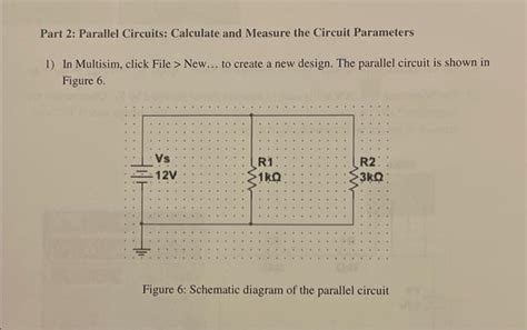 Solved Part 2 Parallel Circuits Calculate And Measure The Chegg Com