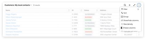 Table Toolbar