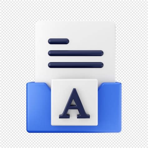 premium psd 3d folder file data icon illustration