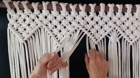 Curtain Design 15 Tutorial Cortina De Macramé Macrame Curtain Diy Artesanato