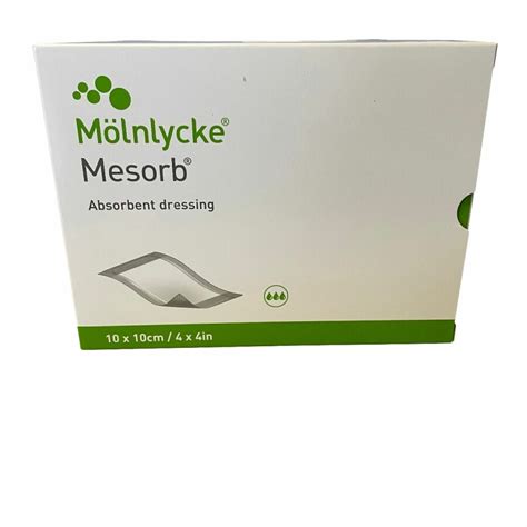 Mesorb Absorbent Compress 10x10cm Sterile 10 Pieces Medische