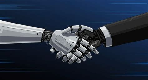 Human Robot Collaboration Stock Illustration Illustration Of Font 382858208