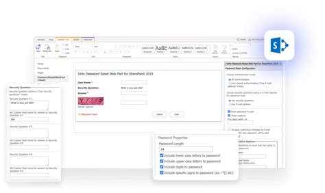 Virto Password Reset And Recovery Web Part For Sharepoint