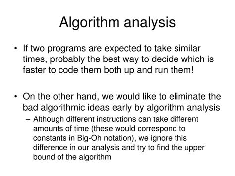 Ppt Algorithm Analysis Powerpoint Presentation Free Download Id