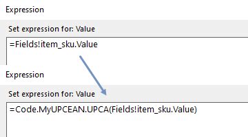 UPC EAN Barcodes In SQL Server Reporting Services SSRS As Text BarCodeWiz