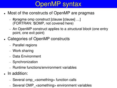 PPT Introduction To OpenMP PowerPoint Presentation Free Download ID 6581349
