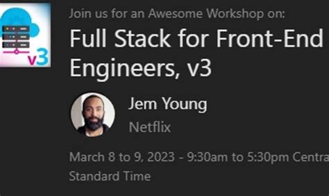 Full Stack For Front End Engineers V3 Coursehunter