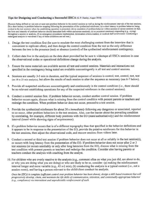 Tips For Designing And Conducting A Successfull Iisca Pdf