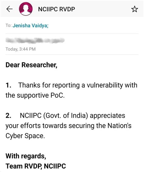 Bugbounty Cybersecurity Jenisha Barot