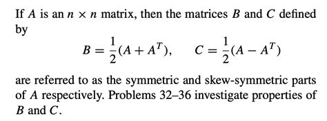Solved If A Is An Nn Matrix Then The Matrices B And C Chegg Com