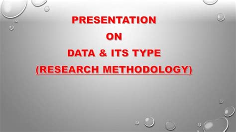 Data And Its Types Pptx