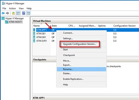 Upgrading The Vm Configuration Version In Windows Server 2016 Hyper V