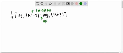 SOLVED Write Each Logarithmic Expression As One Logarithm See Example 7 3 Log B X 1 2