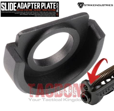 Strike Industries Slide Adapter Plate For GLOCK Gen Slides To Fit On A Gen Frame TACDOM