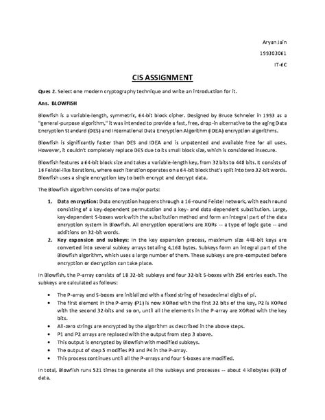 199303061 CIS Assignment 1 Aryan Jain 199303061 IT 6C CIS ASSIGNMENT Ques 2 Select One Modern