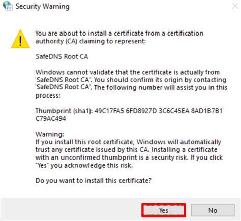 Safedns Root Certifica Safedns Docs