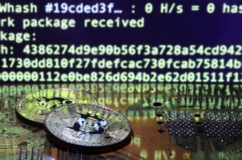 The Digital Process Of Cryptocurrency Mining By Using The Gpus Bitcoins And Video Card On A