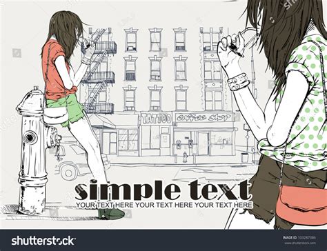 Sexy Girl Fire Hydrant Sketchstyle On Stock Vector Royalty Free 103287386 Shutterstock